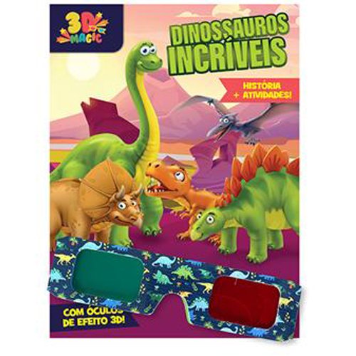 Livro 3d Magic Dinossauros DCL (MP)
