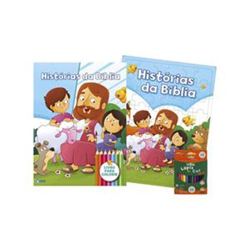 Livro Kit Diversão Histórias Da Bíblia Bicho Esperto Rideel (MP)