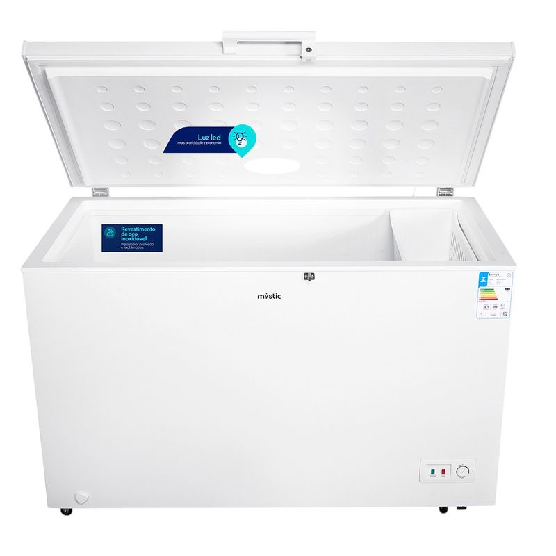 Freezer Horizontal Mystic 380 Litros Com Luz Led Na Porta MY-FZ401L (MP)