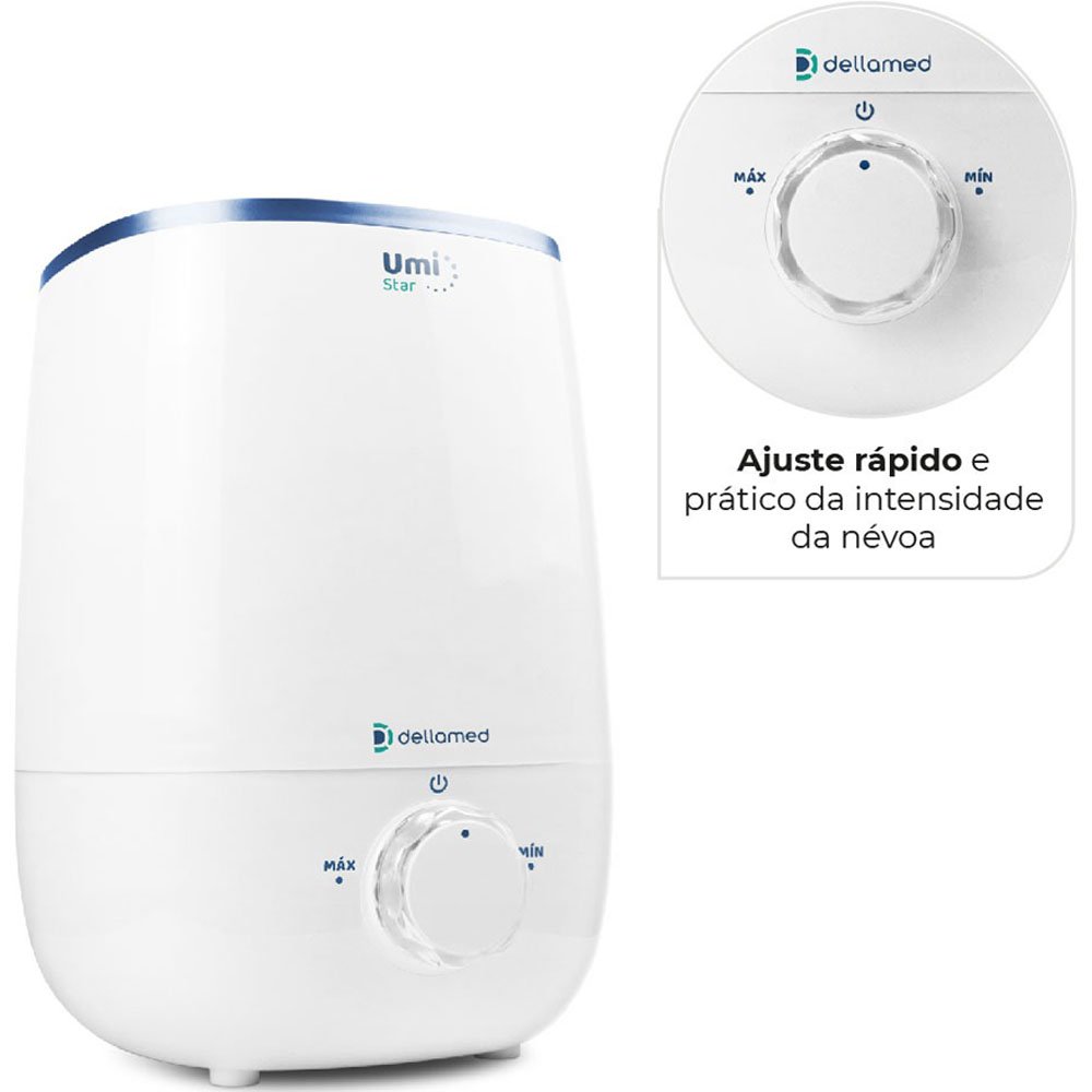 Umidificador de Ar Ultrassônico 3,4 Litros Umi Star Dellamed