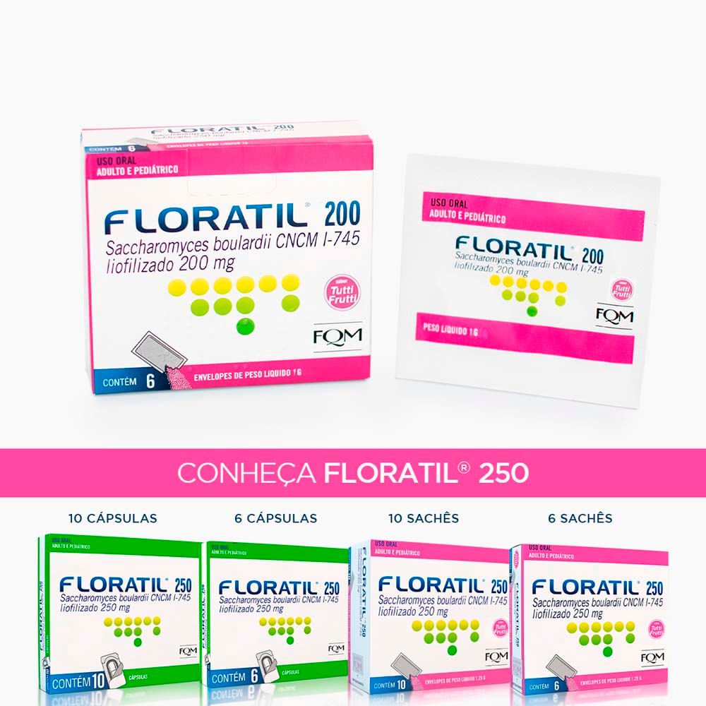 Floratil 200mg 6 Sachês