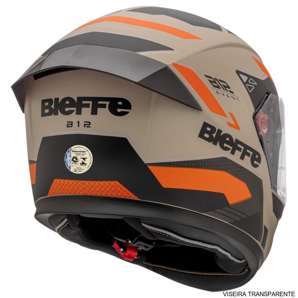 Capacete Bieffe B-12 Avant Desert Fosco E Orange 60 (MP)