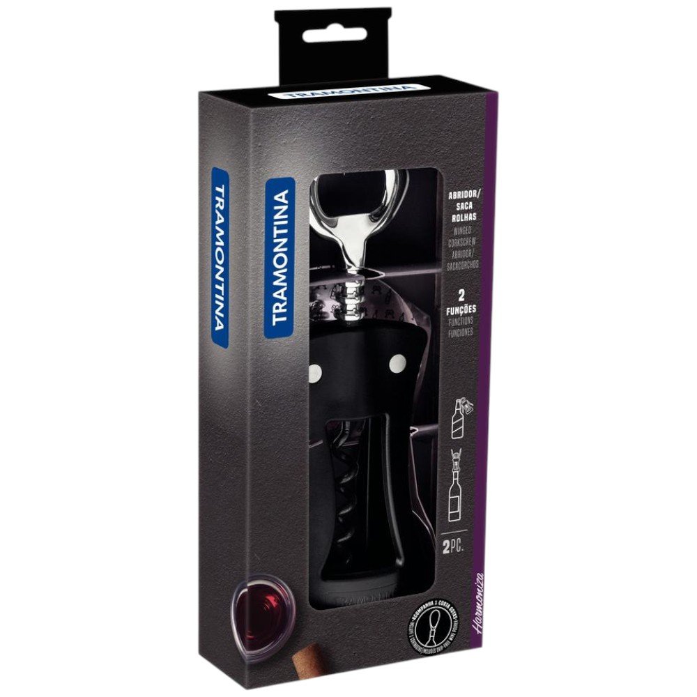 Saca-Rolha Tramontina Harmoniza Preto | Bemol