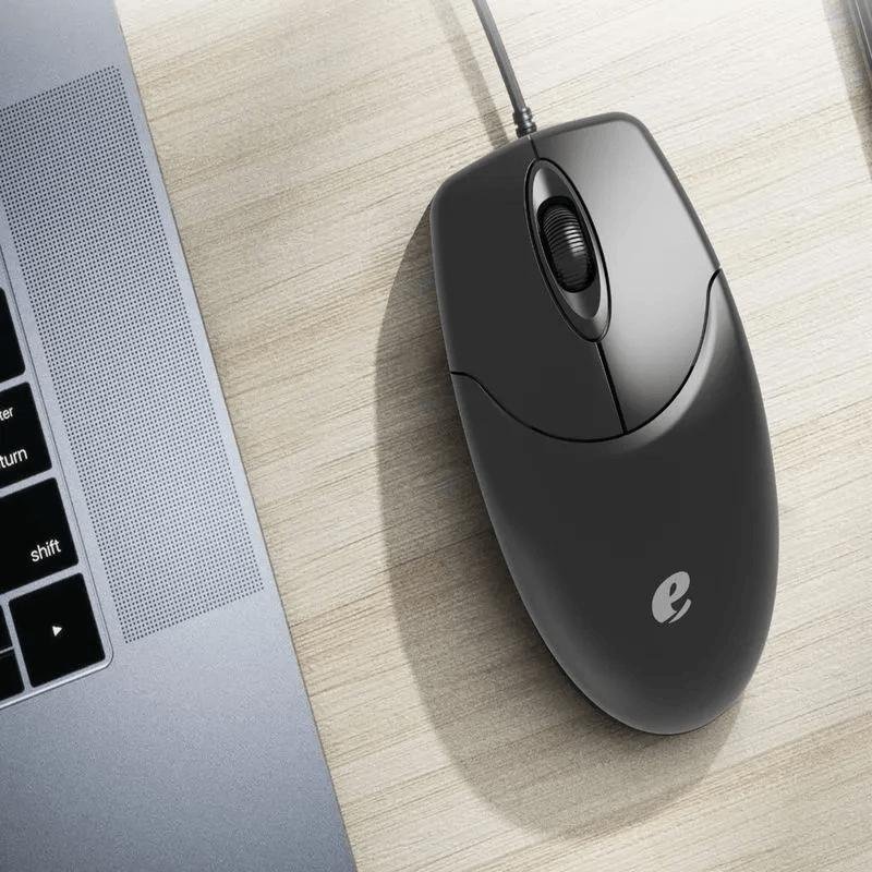 Mouse Óptico Com Fio Emachines Preto EMW142 | Bemol