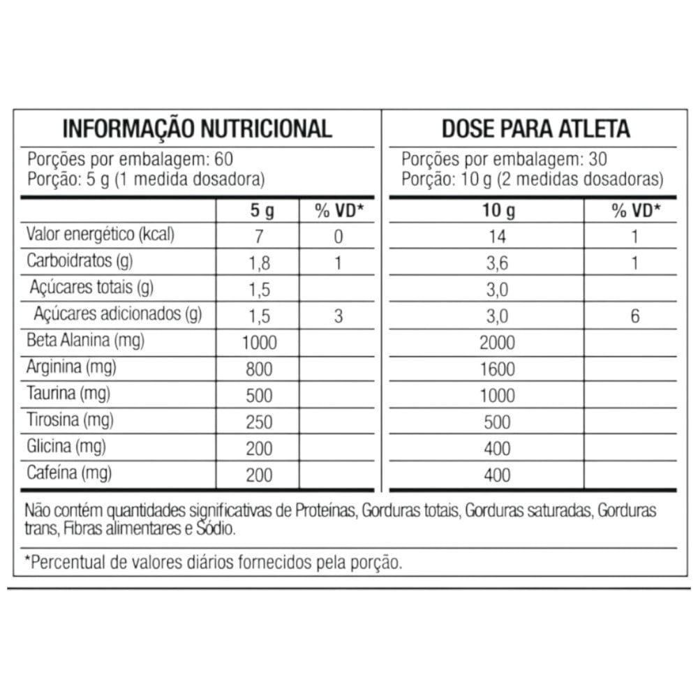 Pré-Treino Blue Nitro 300g Black Lion | Bemol