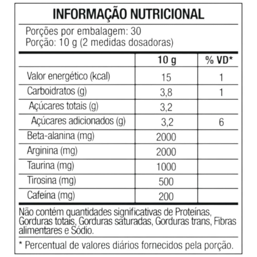 Pré-Treino Blue Nitro Lion Red Energy 300g (MP)