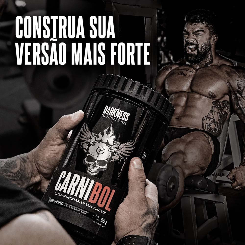 Carnibol Darkness Proteína de Carne Sabor Blueberry 900g