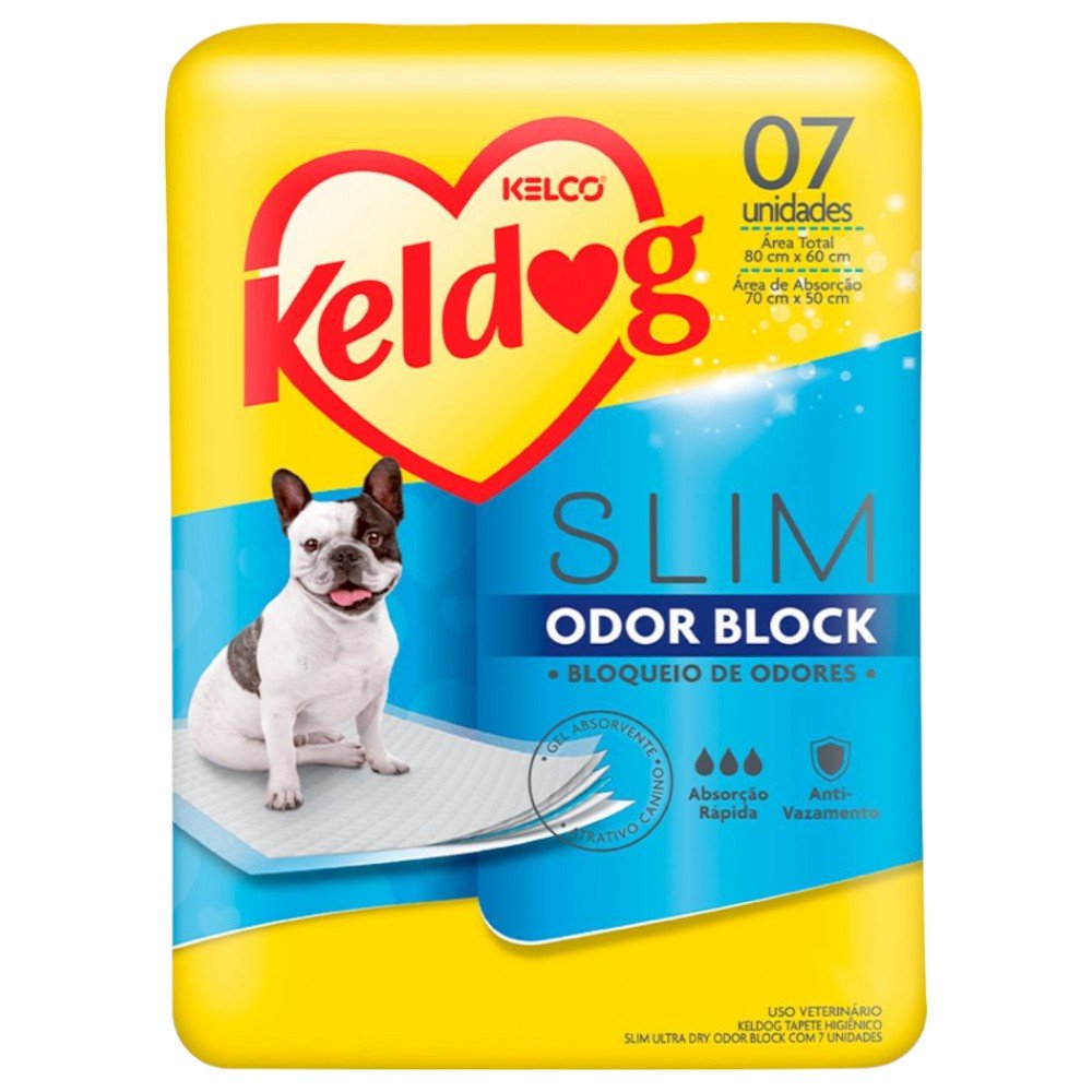 Tapete Higiênico Keldog Slim 7 Unidades Odor Block | Bemol