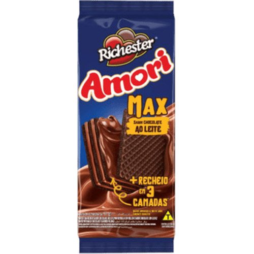 Wafer Amori Max Chocolate ao Leite 87g | Bemol