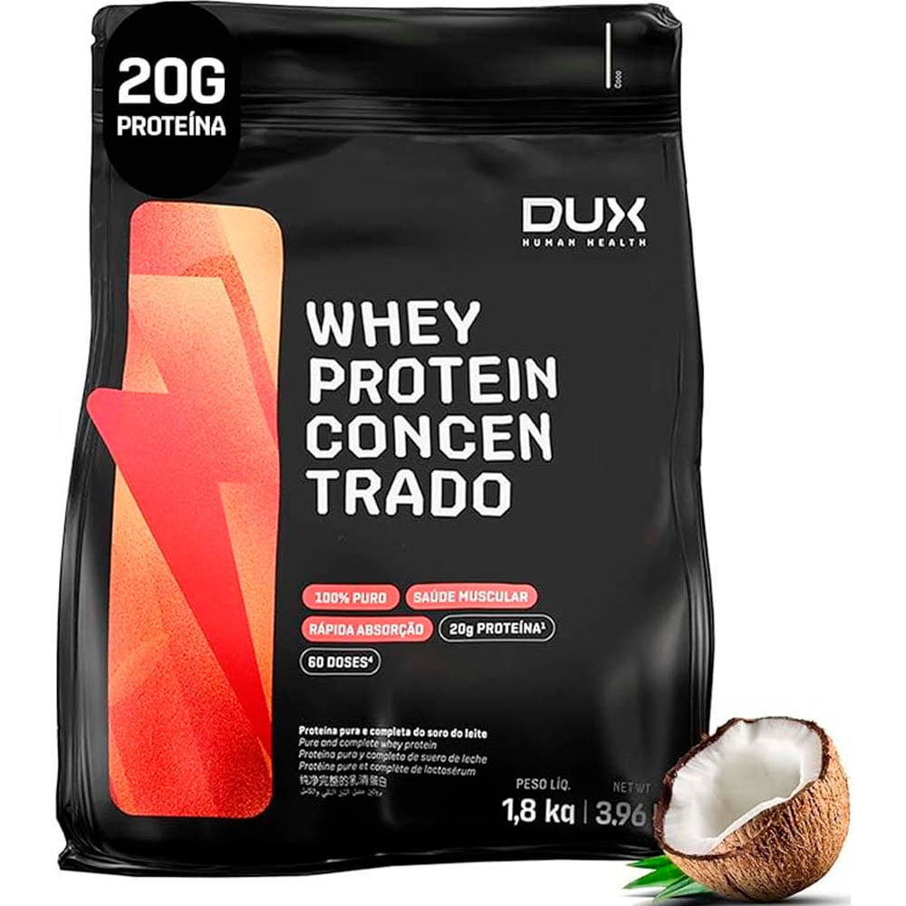 Whey Protein Concentrado Coco 1.8kg Dux Nutrition | Bemol