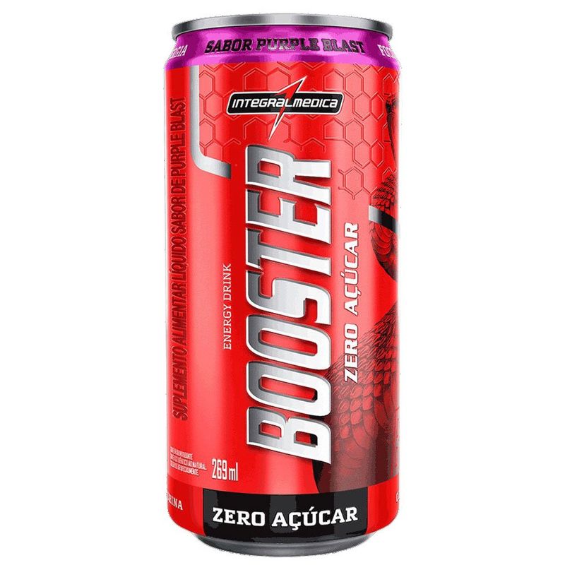 Bebida Energética Booster Energy Drink Purple Blast 269ml