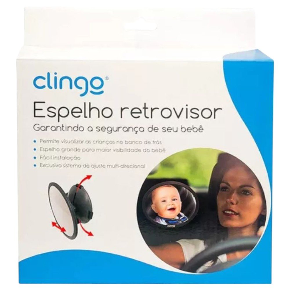 Espelho Retrovisor Redondo para Carro Clingo 2203 | Bemol