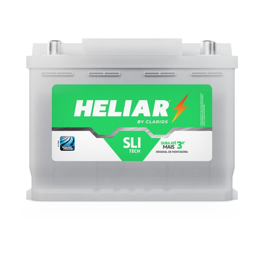 Bateria Para Automóvel Heliar 50Ah 12V HE50GD (MP)