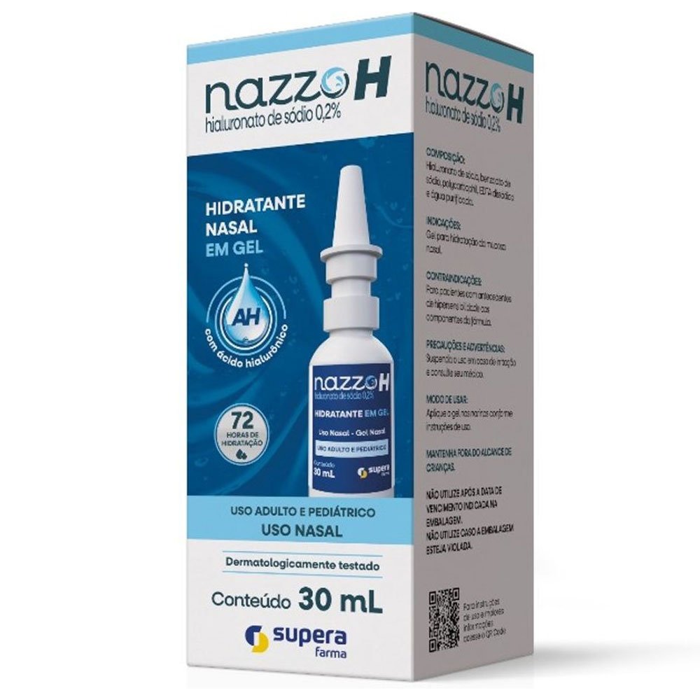 Hidratante Nasal em Gel Nazzo H 30ml Hialuronato de Sódio | Bemol