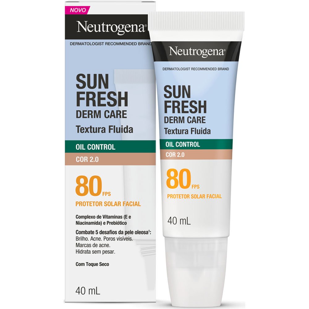 Protetor Solar Neutrogena Sun Fresh Oil 40ml FPS80 | Bemol