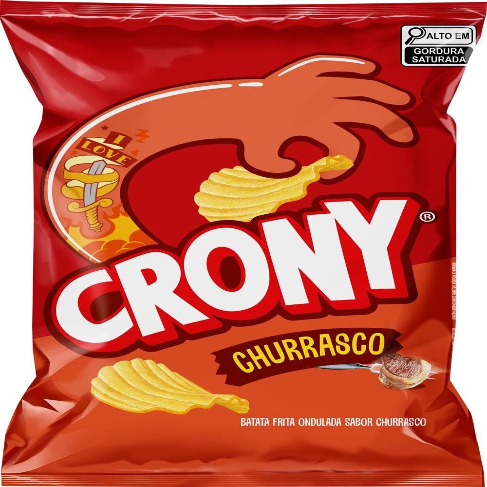 Batata Ondulada Crony Sabor Churrasco 76g | Bemol