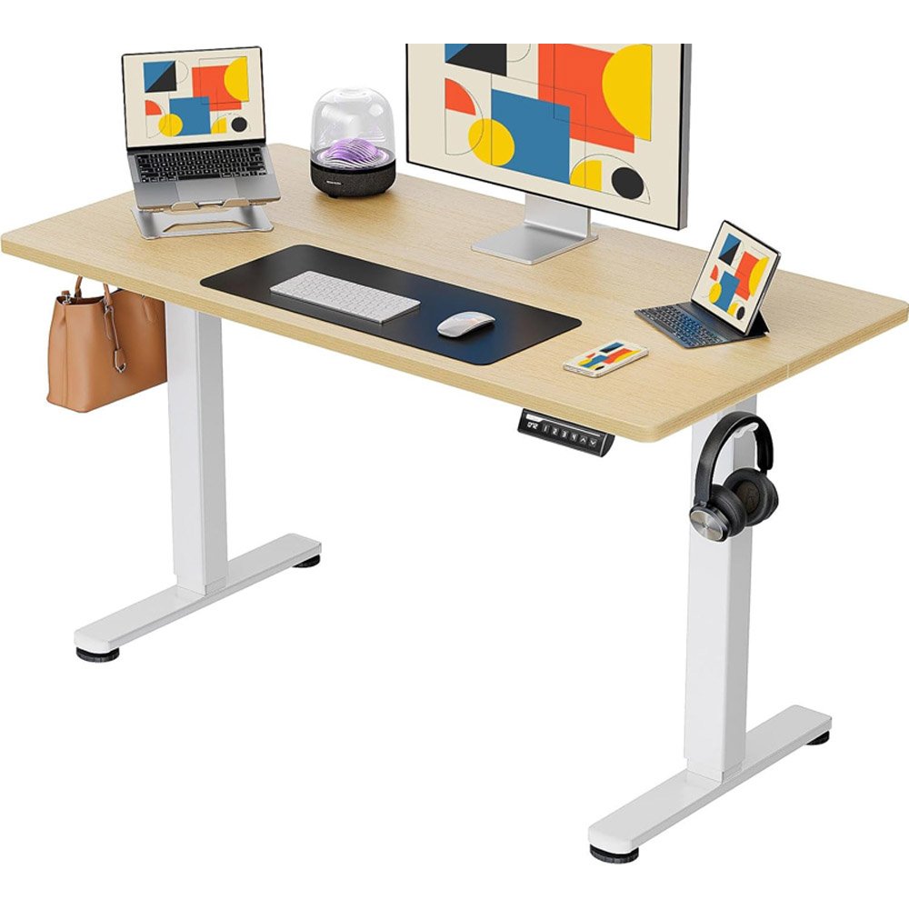 Mesa Gamer Ajustável Ergear Natural