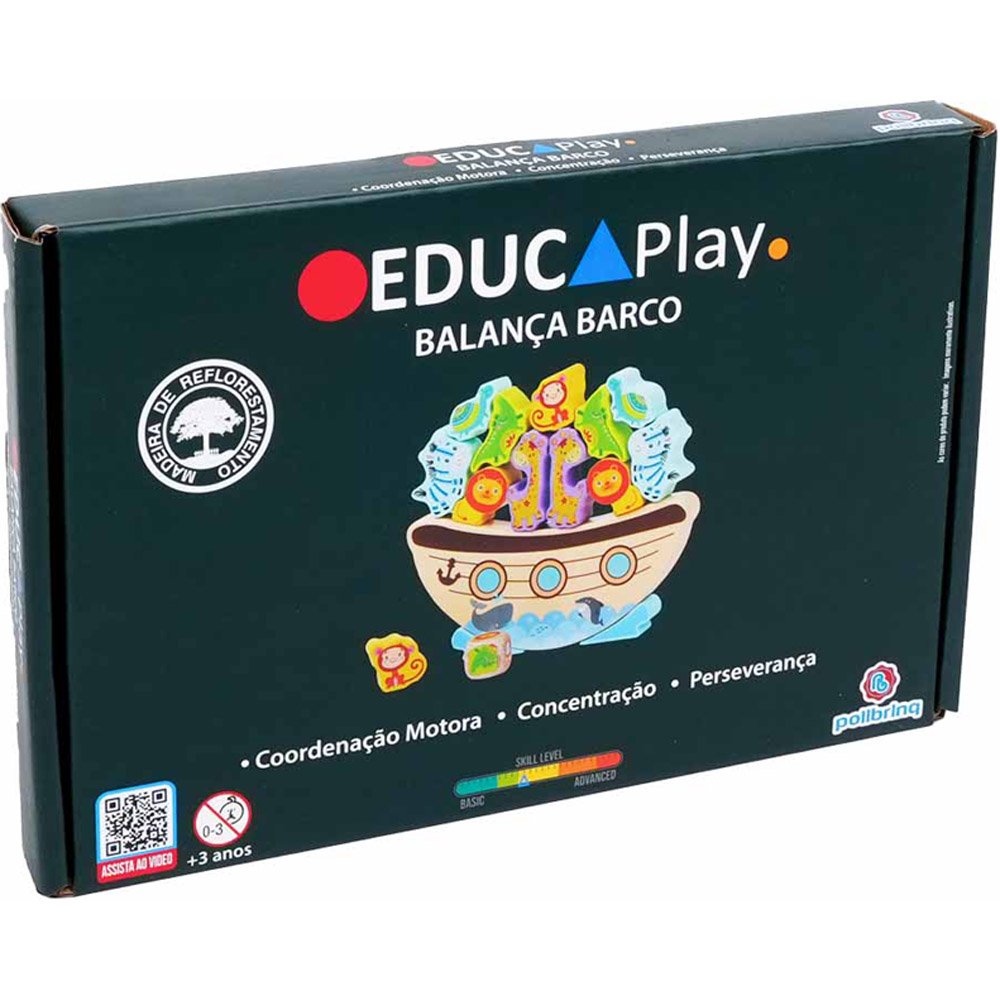 Brinquedo Educativo Balança Barco Educaplay Colorido | Bemol