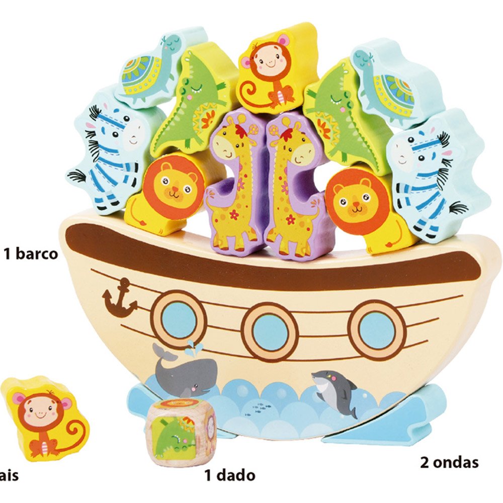 Brinquedo Educativo Balança Barco Educaplay Colorido | Bemol