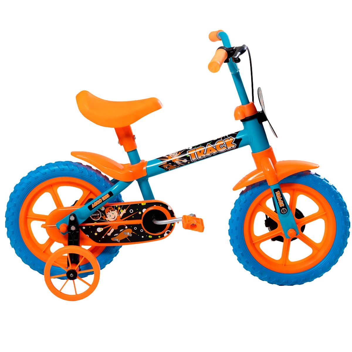 Bicicleta Infantil Track Aro 12 Arco Íris BL Azul