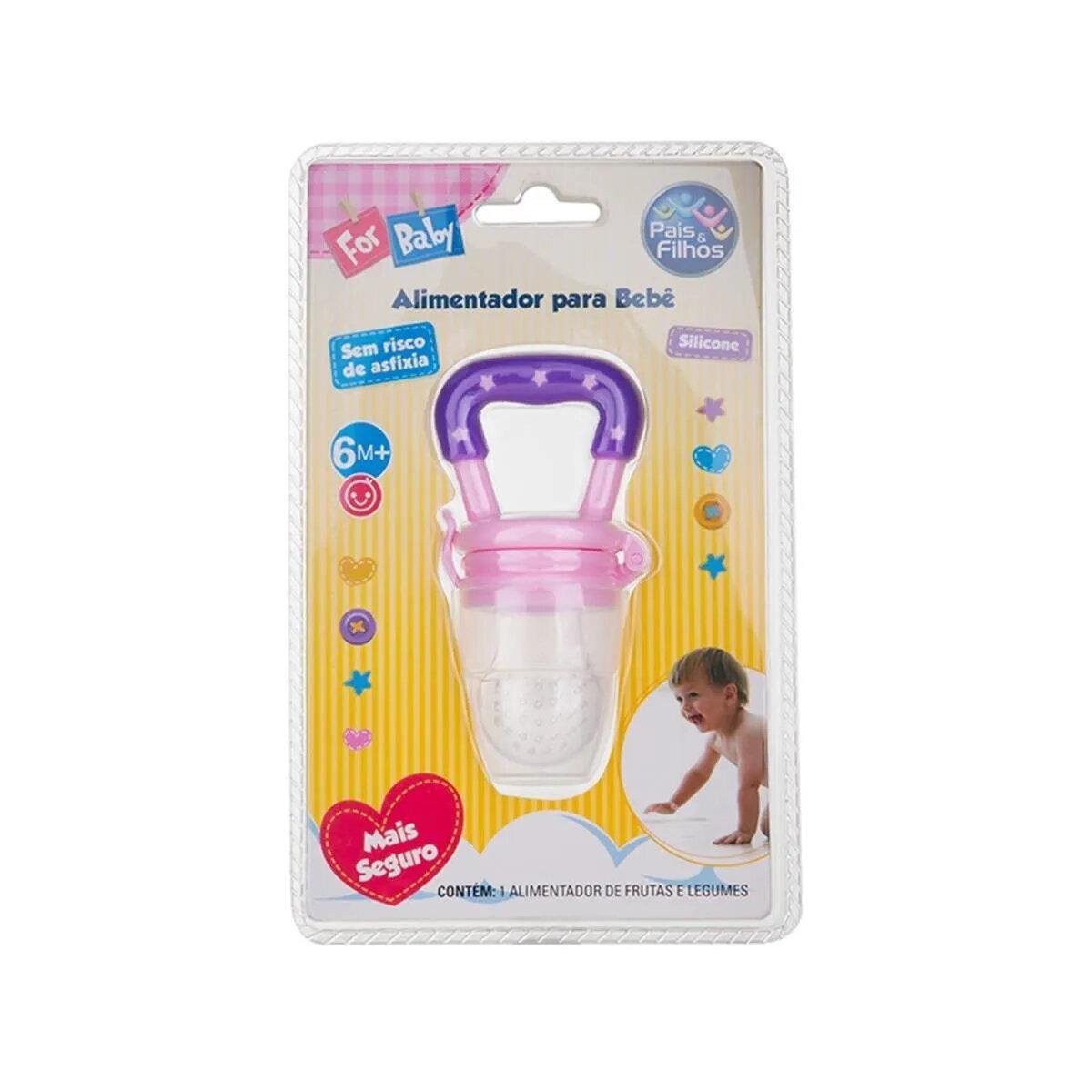 Alimentador Para Bebê Pais E Filhos Rosa (MP)