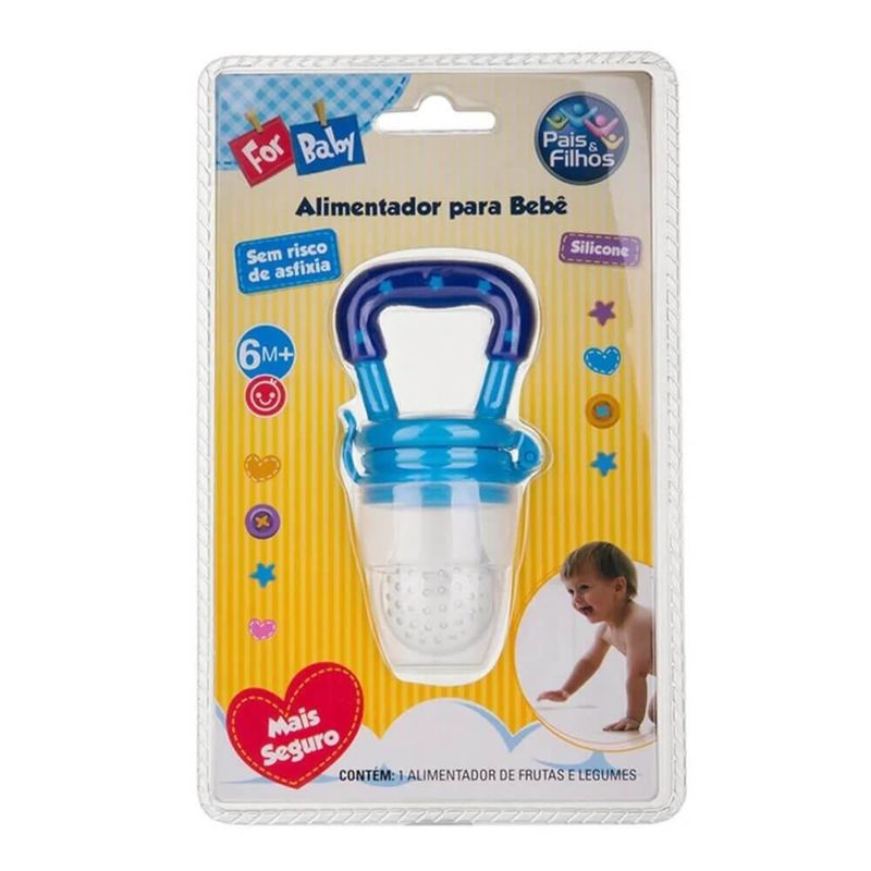 Alimentador para Bebê Pais e Filhos Azul