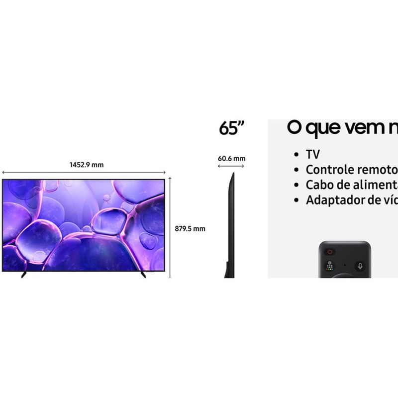 Smart TV 4K 65\" Samsung UHD UN65U8600 | Bemol