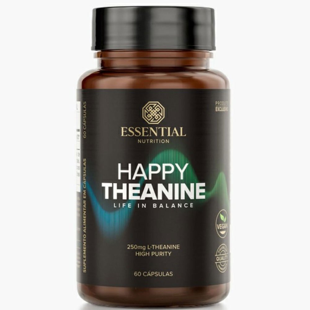 Happy Theanine Essential Nutrition 60 Cápsulas