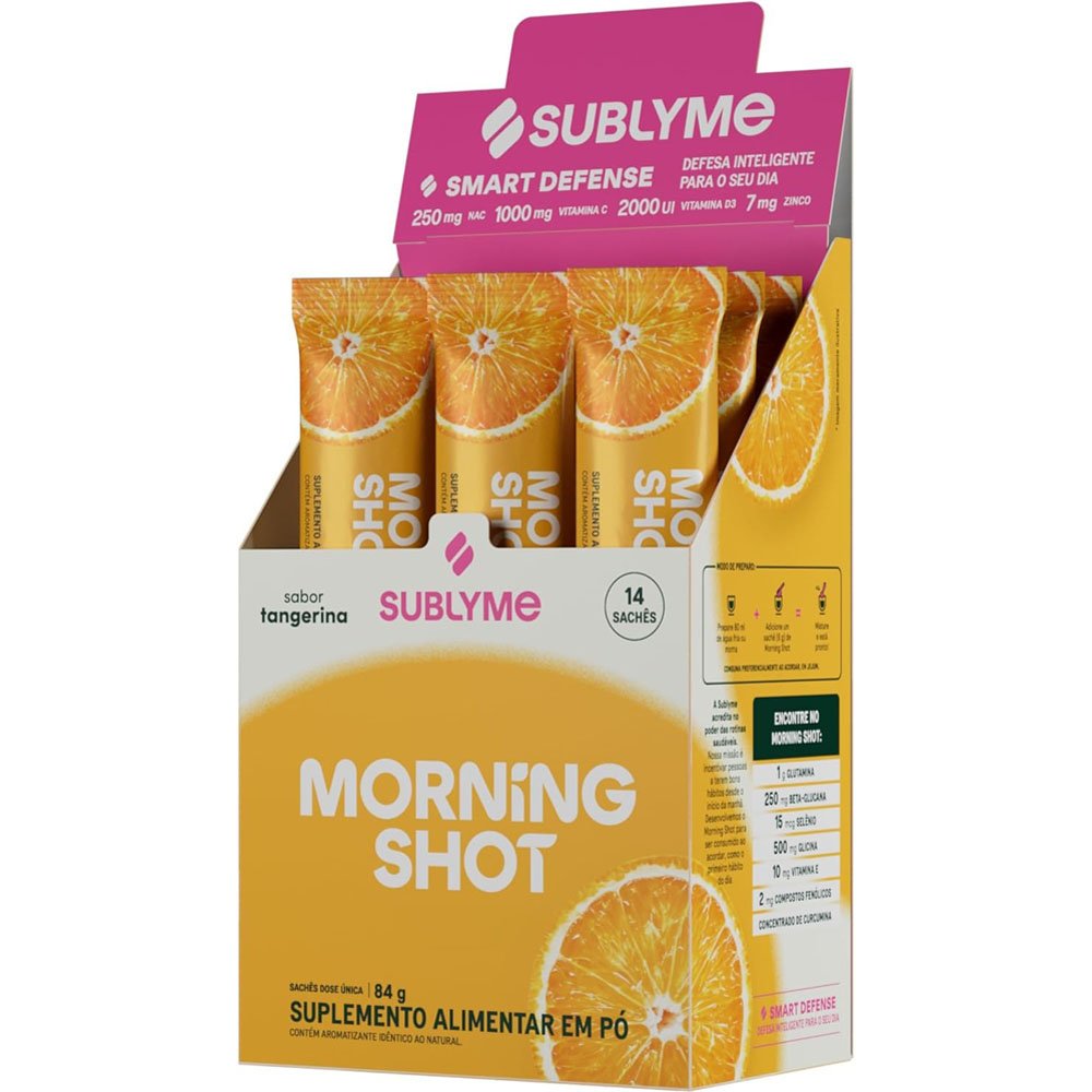 Suplemento Alimentar Morning Shot Tangerina 6g Sublyme