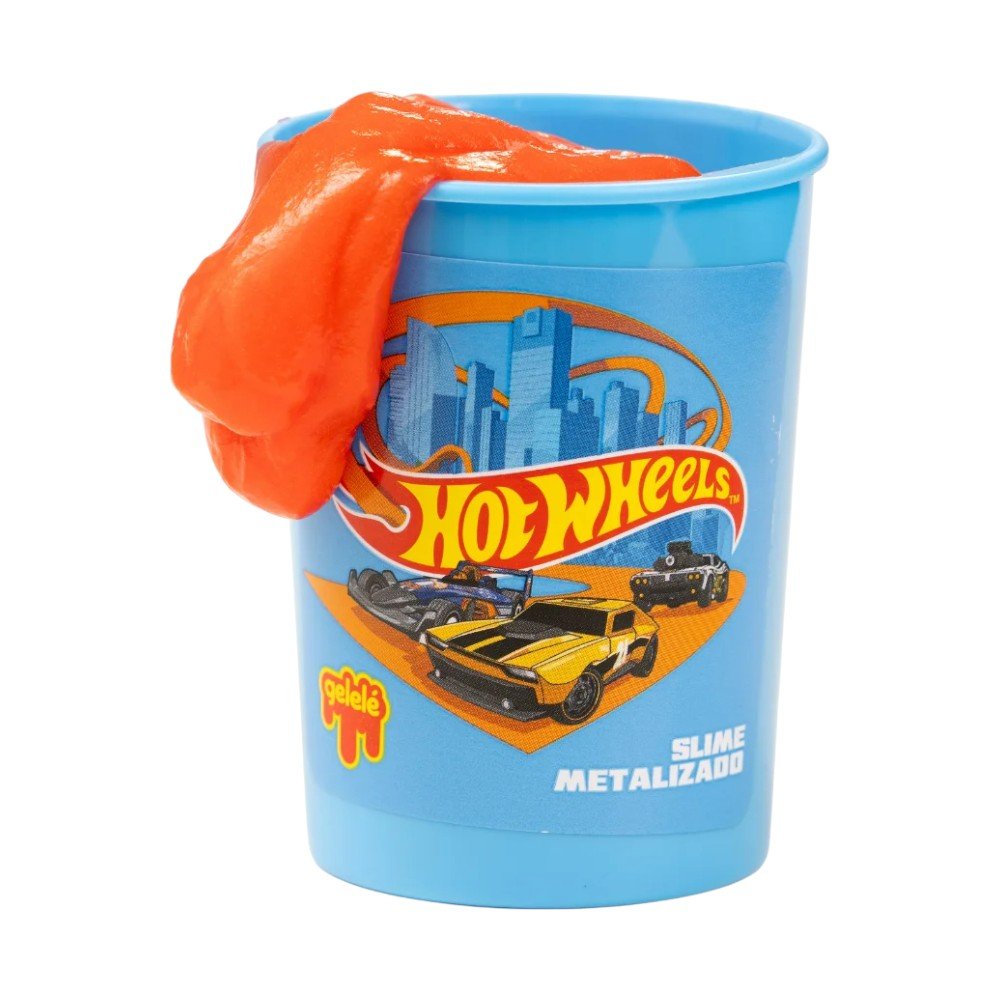 Slime Hot Wheels Doce Metalizado Pote 180g
