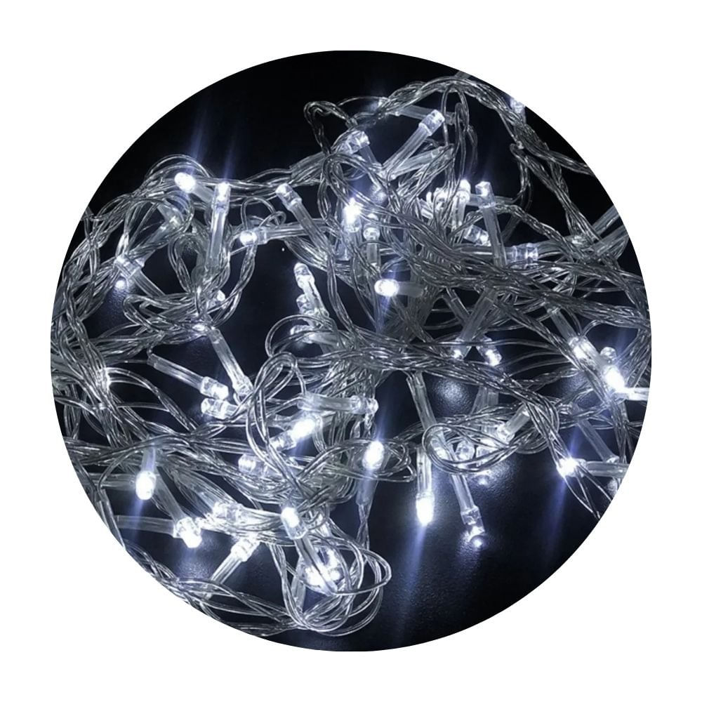 Pisca-Pisca Global 50 Leds Fio Transparente 5 Metros Bivolt 89067 (MP)