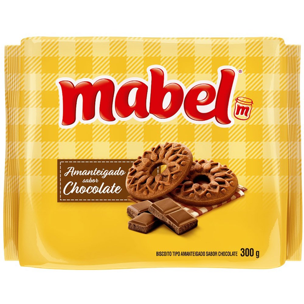 Biscoito Mabel Amanteigado de Chocolate 300g
