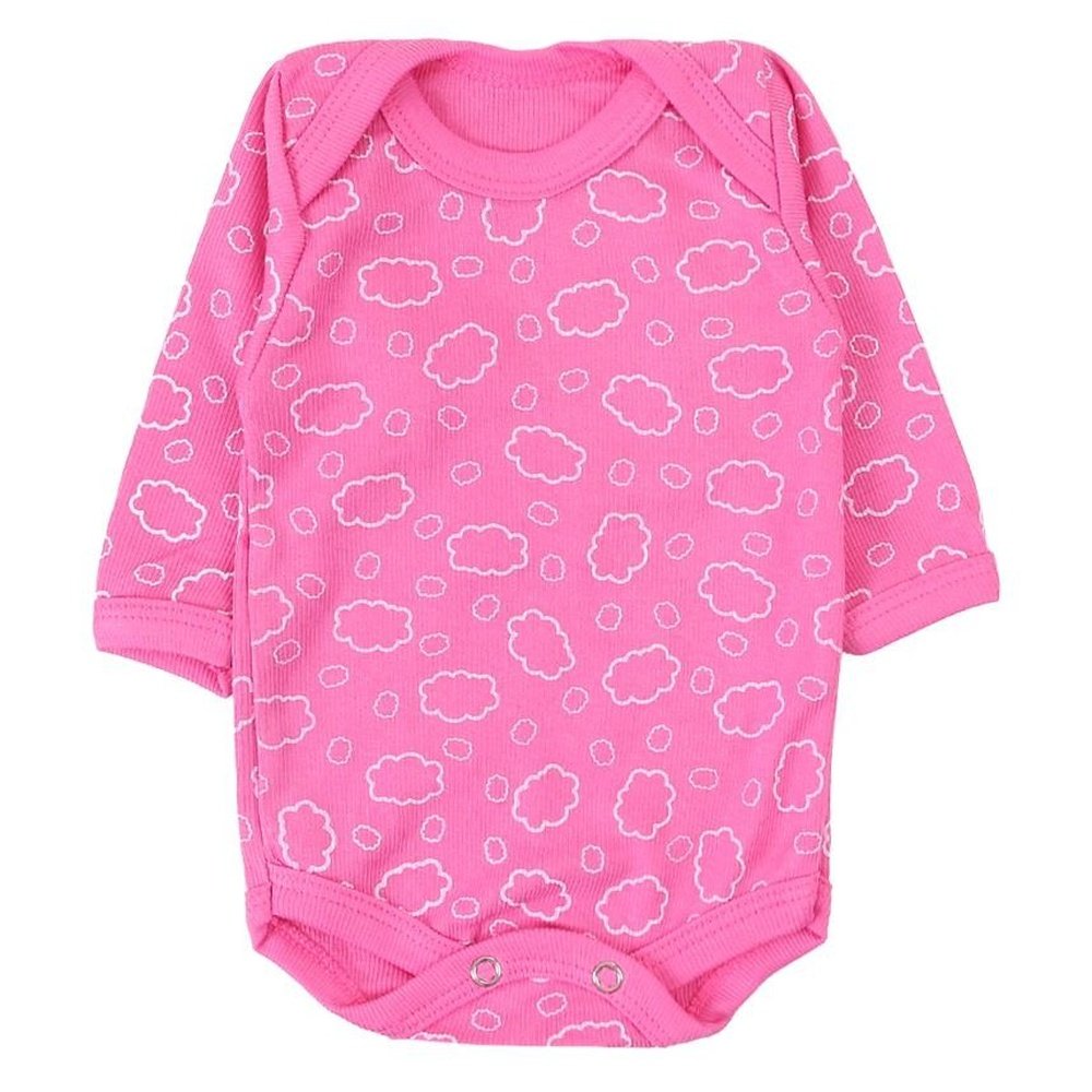 Kit Body Manga Longa Top Chot 6 Peças G Liso Sortido (MP)