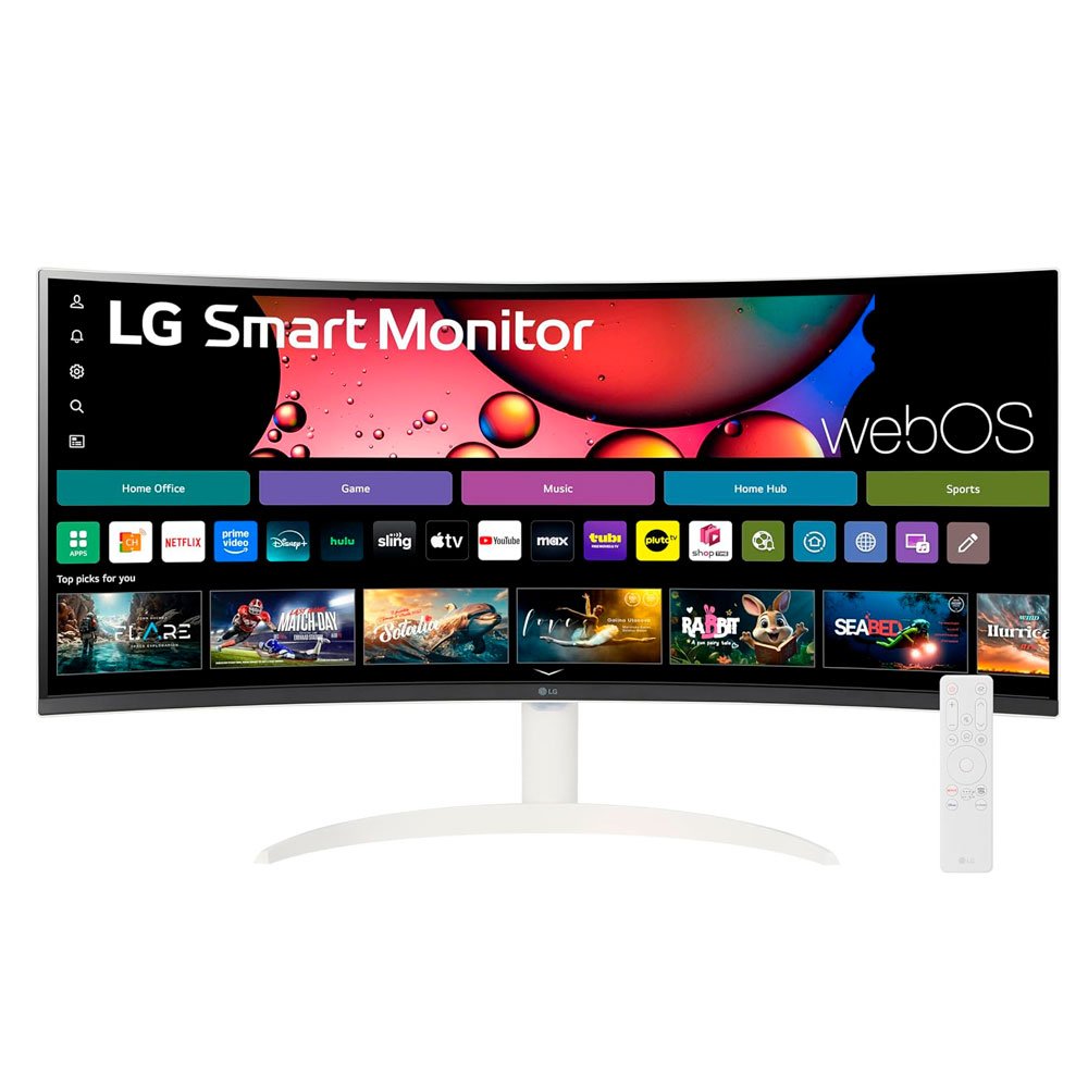 Monitor LG QHD 34" HDR10 100Hz Branco 34SR60QC-W