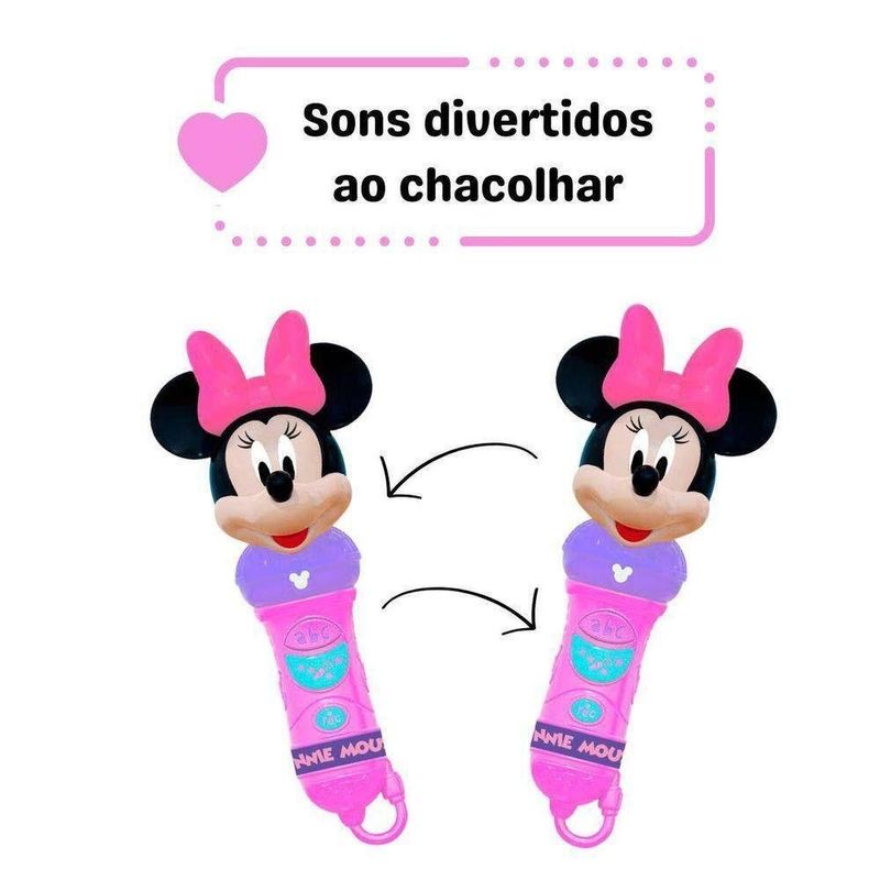 Microfone Canta e Grava Minnie Yes Toys