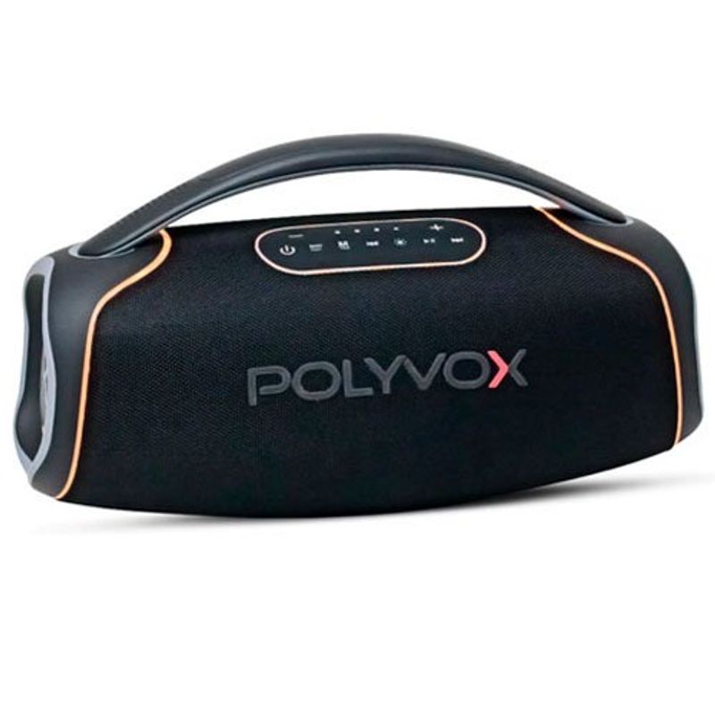 Caixa de Som Bluetooth 200W Polyvox Boombox Preto