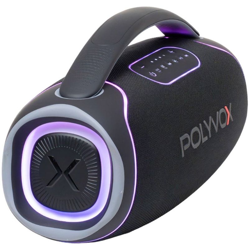 Caixa de Som Bluetooth 200W Polyvox Boombox Preto