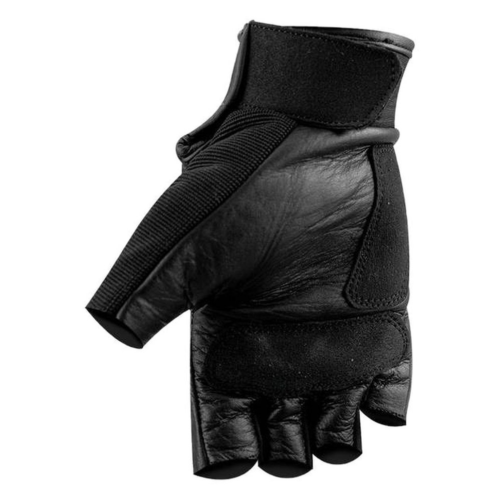 Luva Para Motoqueiro GP Tech Essence Meio Dedo Preto P-S (MP)
