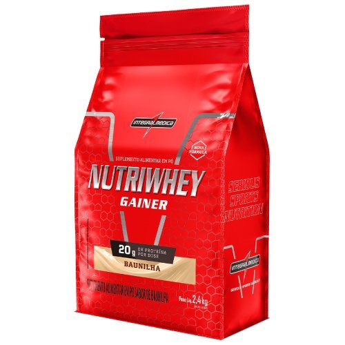 Nutri Whey Protein Baunilha Integralmedica Ganho Muscular Refil 2,4kg